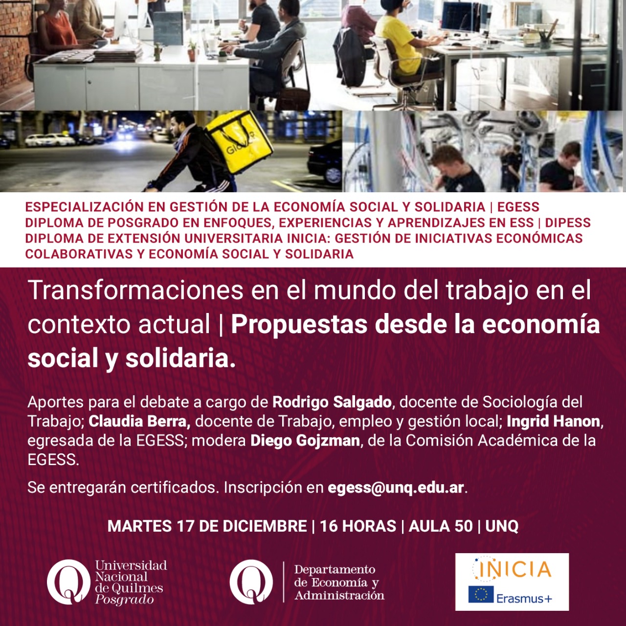 [CHARLA DEBATE] Transformaciones en el mundo del trabajo en el contexto ...